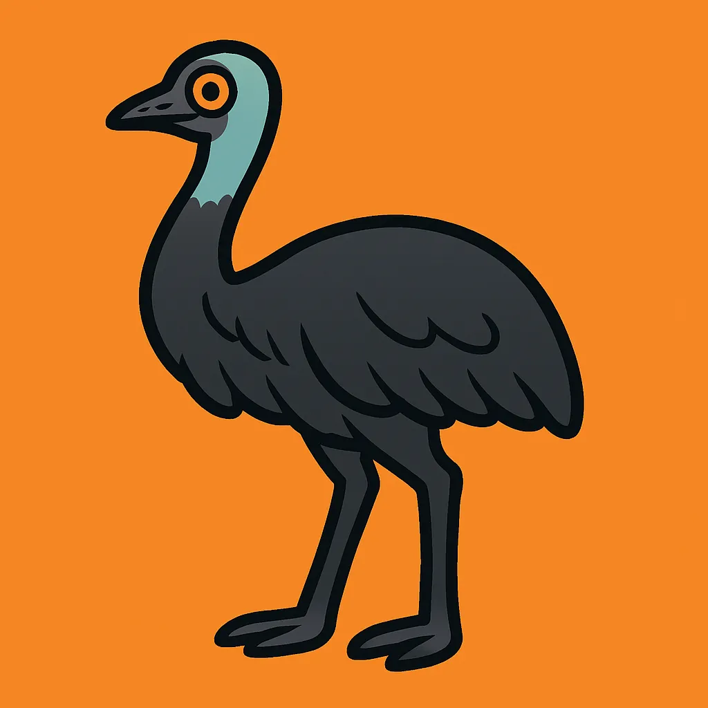 Free Printable Emus Coloring Pages