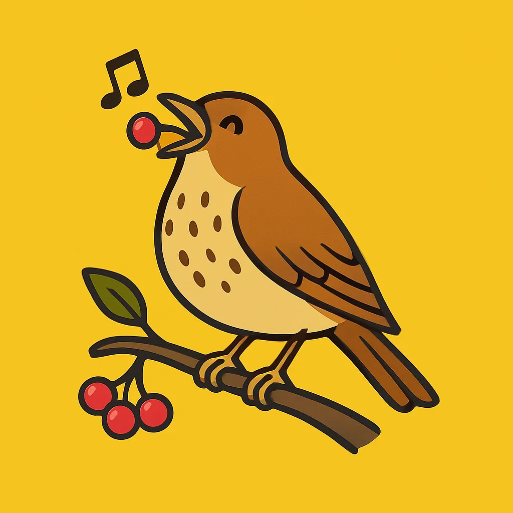 Free Printable Thrushes Coloring Pages