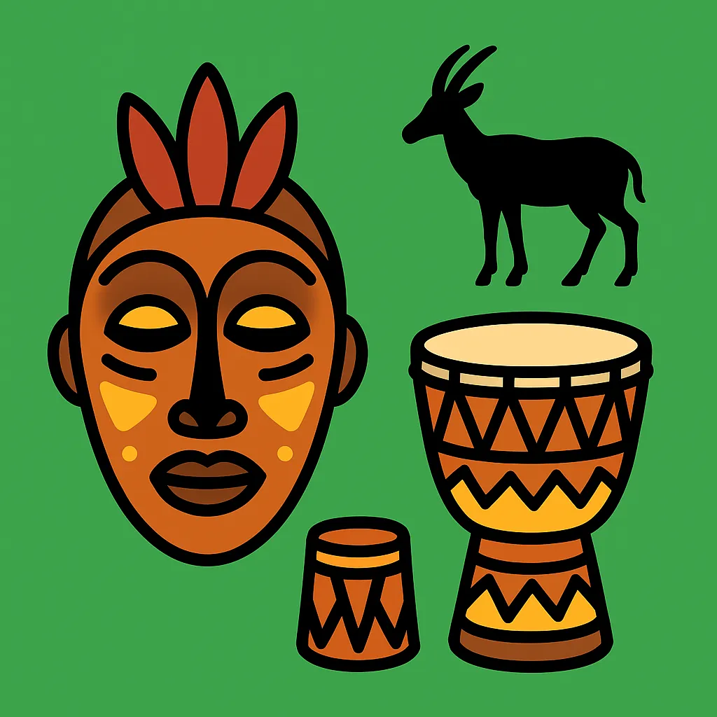 Free Printable African Cultures Coloring Pages