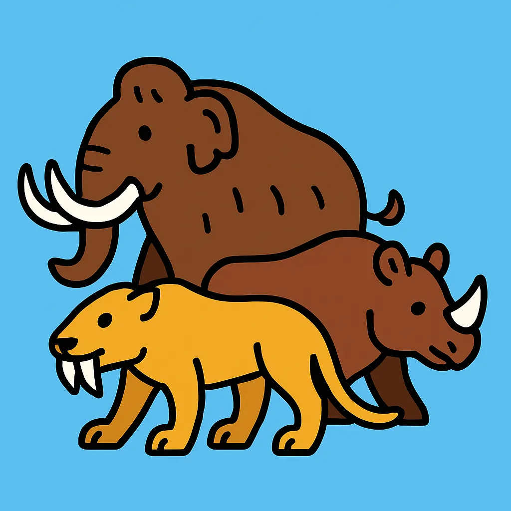 Free Printable Prehistoric Mammals Coloring Pages