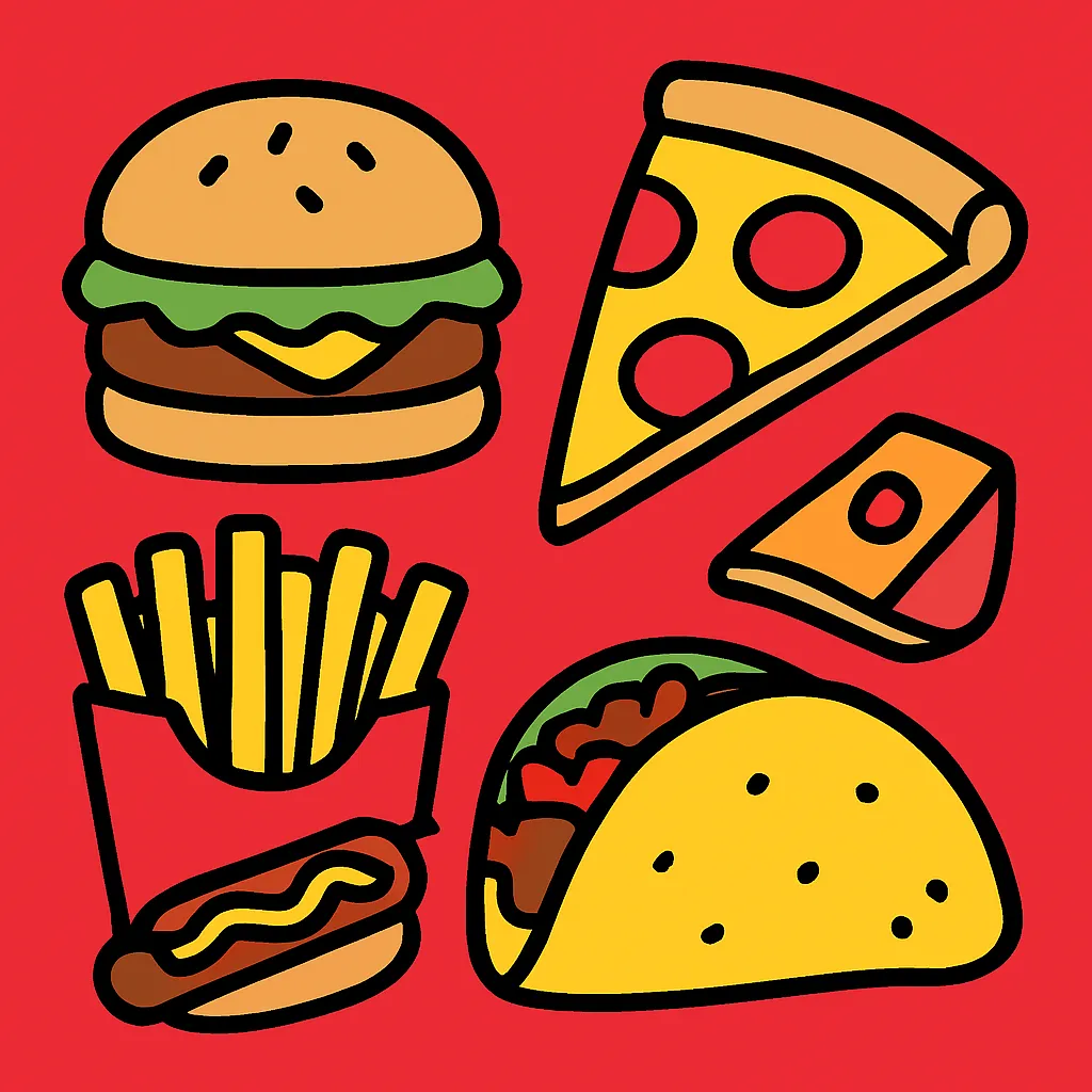 Free Printable Fast Food Coloring Pages