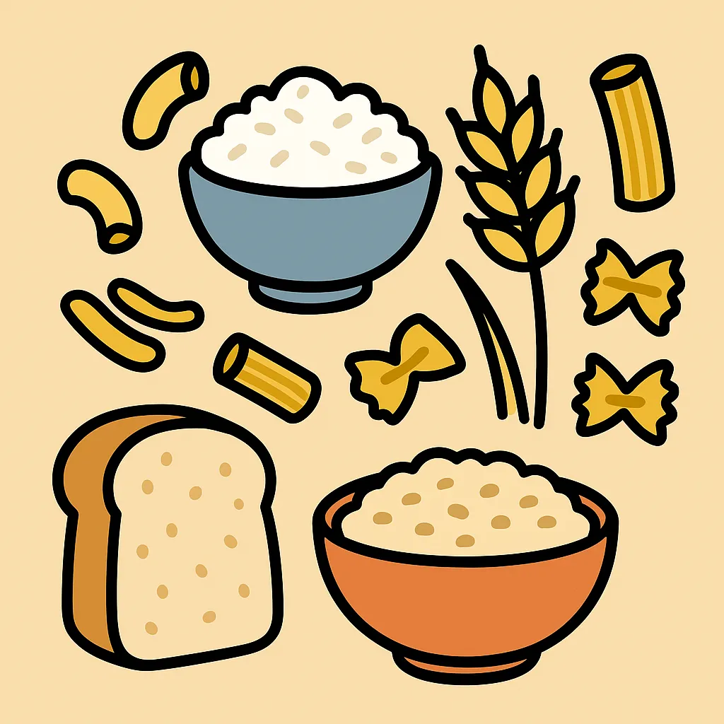 Free Printable Grains & Pasta Coloring Pages