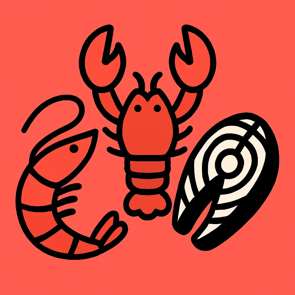 Free Printable Seafood Coloring Pages