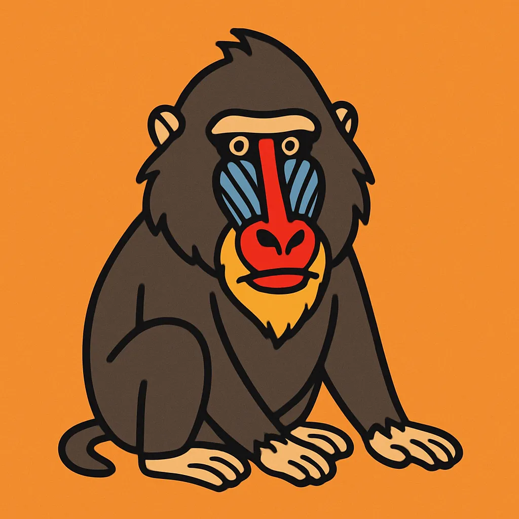 Free Printable Baboons Coloring Pages