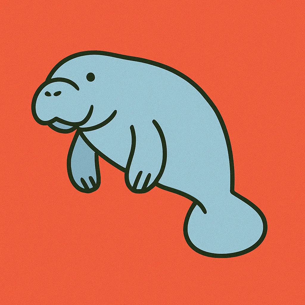 Free Printable Manatees Coloring Pages