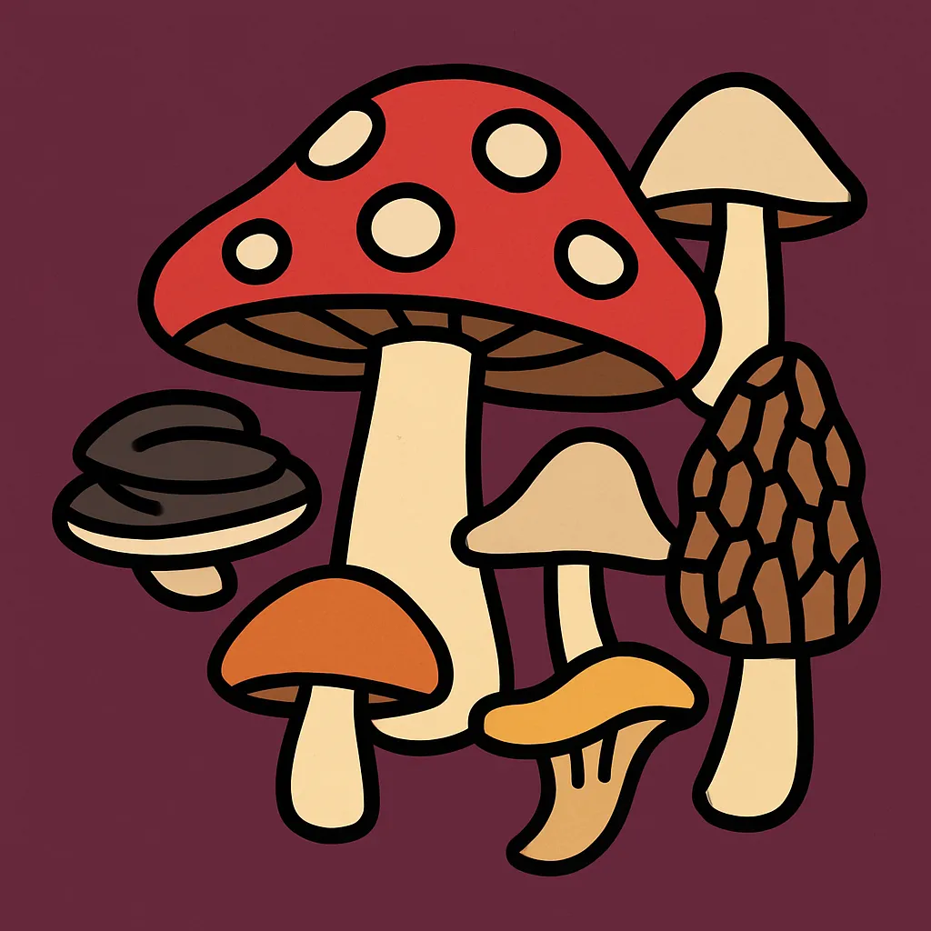 Free Printable Mushrooms & Fungi Coloring Pages