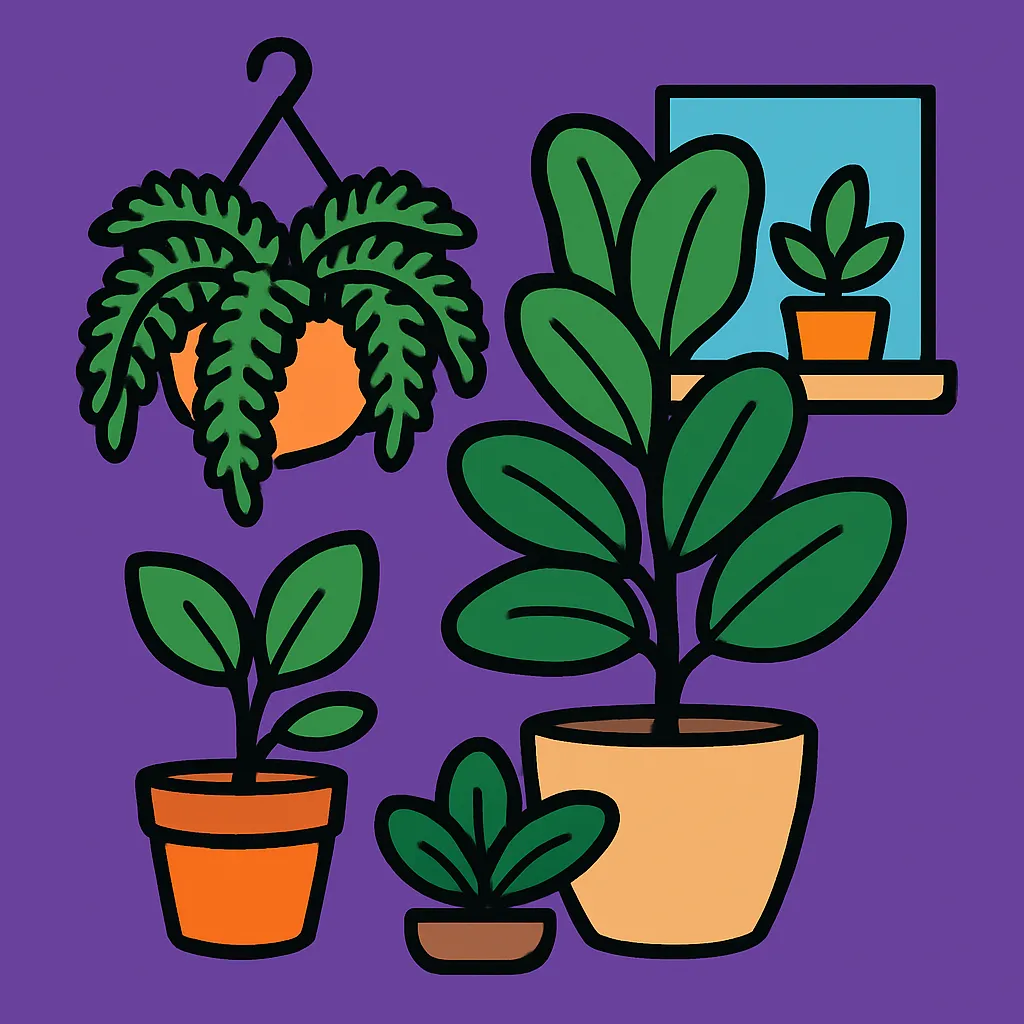 Free Printable Potted Plants Coloring Pages
