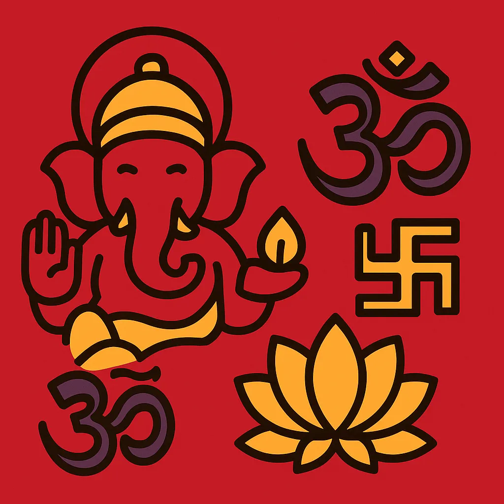 Free Printable Hindu Deities & Symbols Coloring Pages
