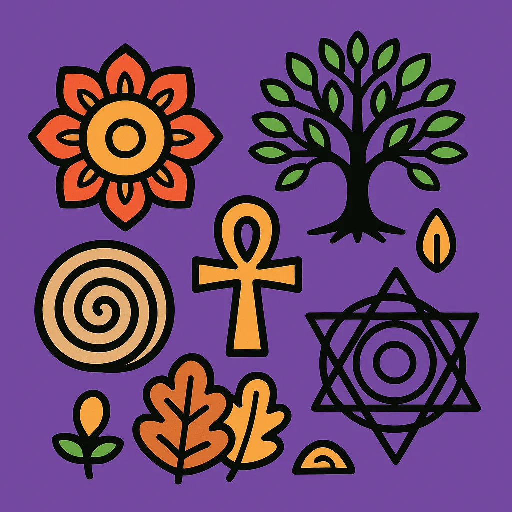 Free Printable Spiritual Symbols Coloring Pages