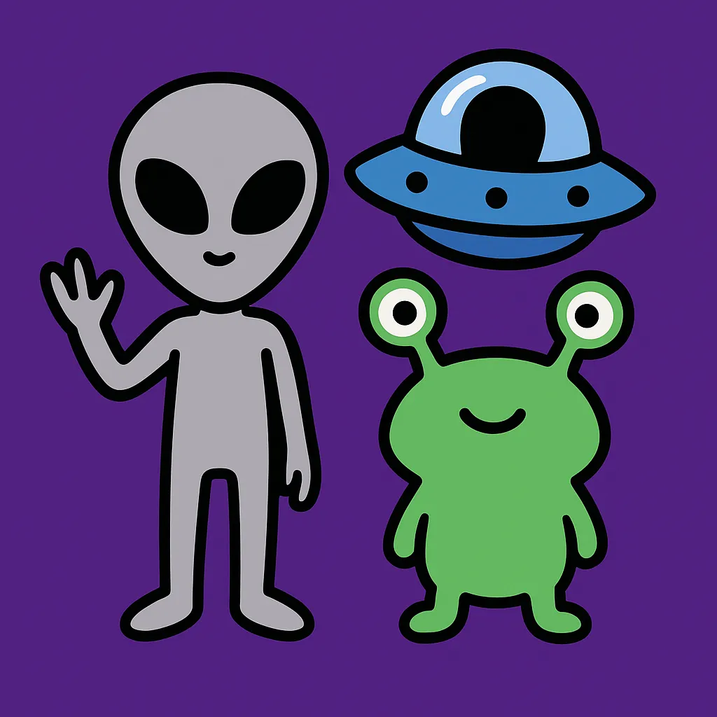 Free Printable Aliens & Extraterrestrial Life Coloring Pages