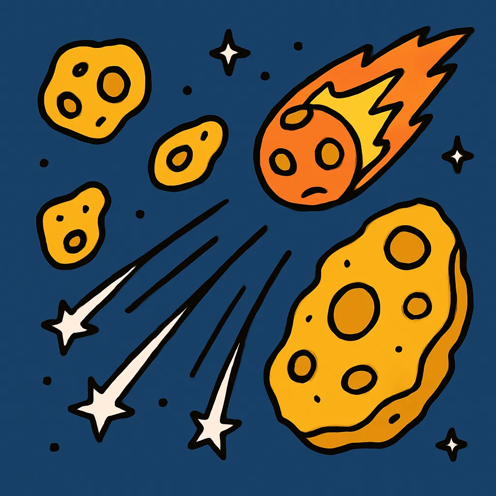 Free Printable Asteroids, Comets & Meteors Coloring Pages