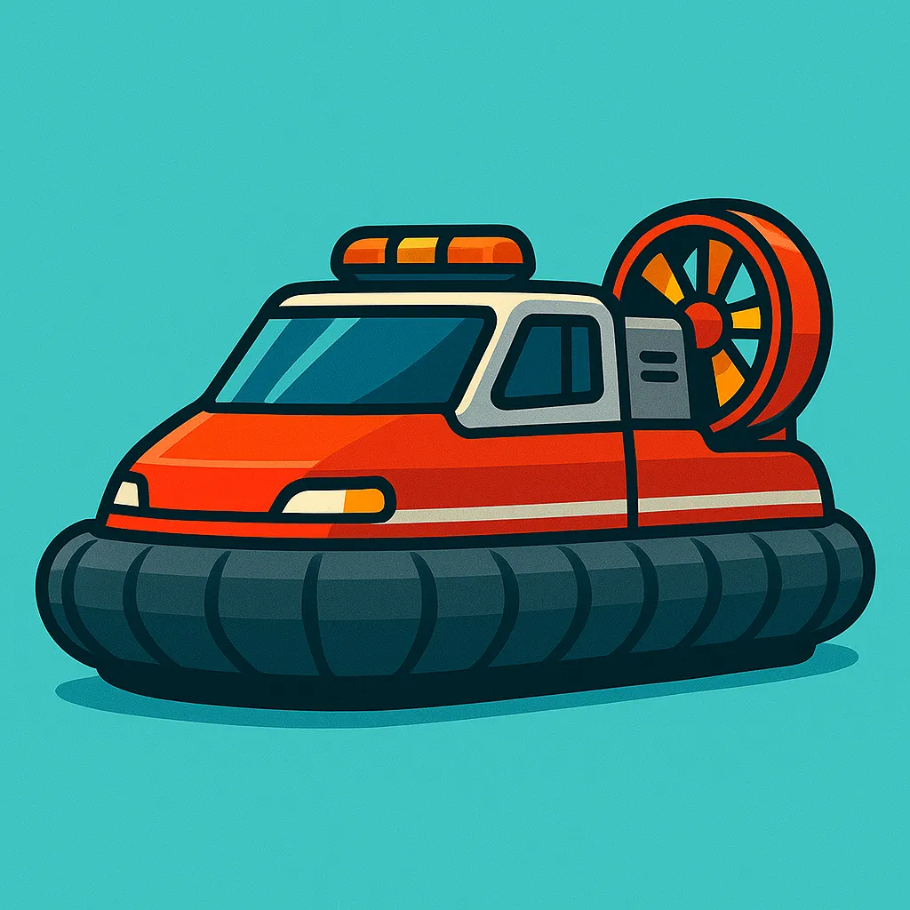Free Printable Hovercrafts Coloring Pages