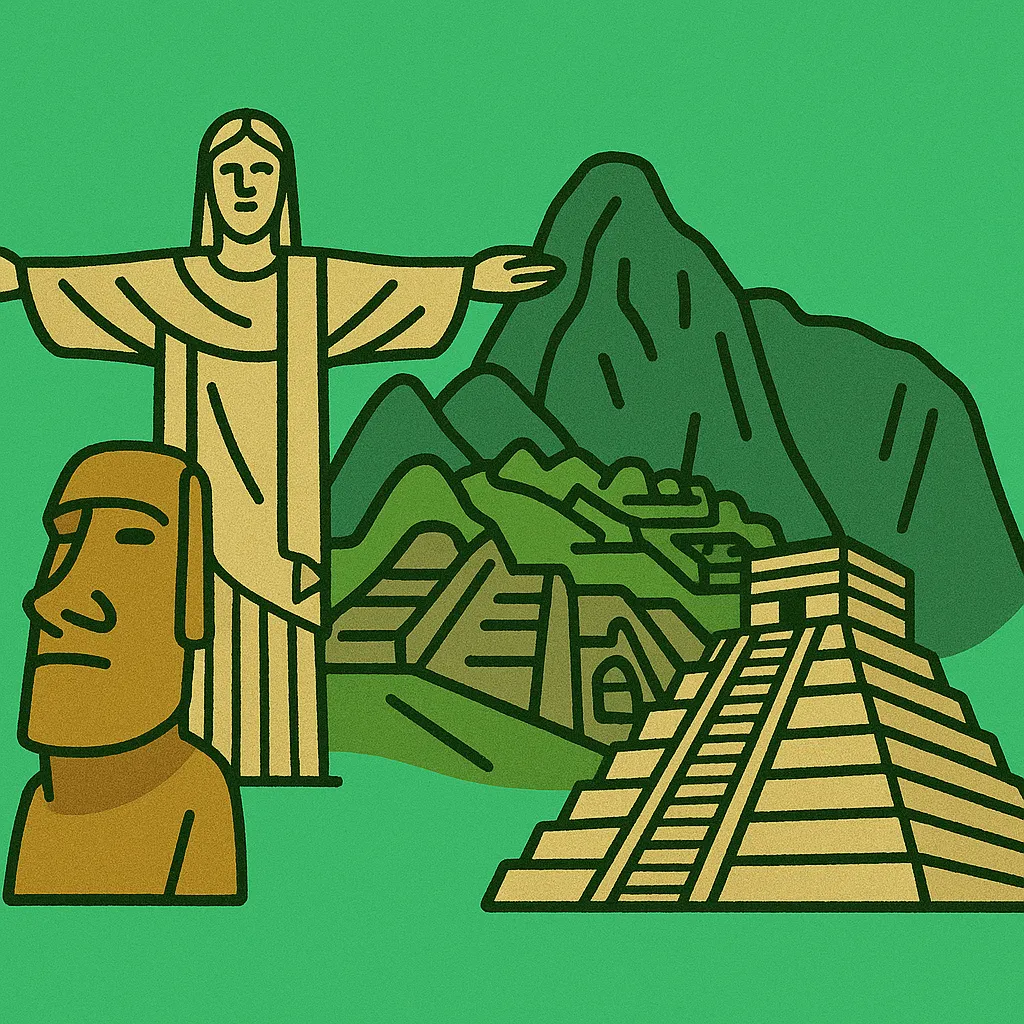 Free Printable South American Landmarks Coloring Pages
