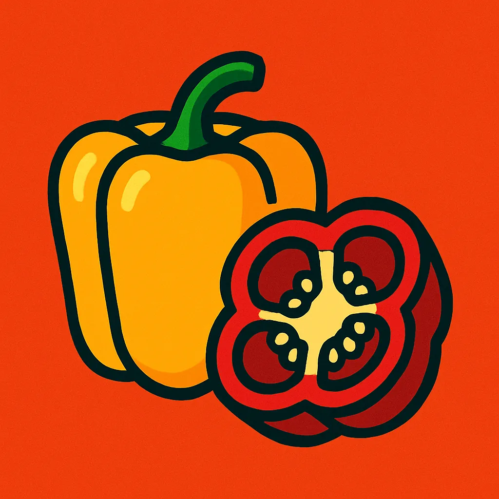 Free Printable Bell Peppers Coloring Pages