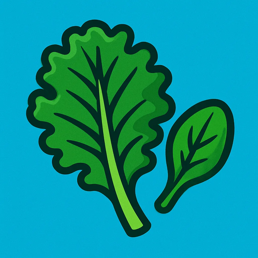Free Printable Kale & Leafy Greens Coloring Pages