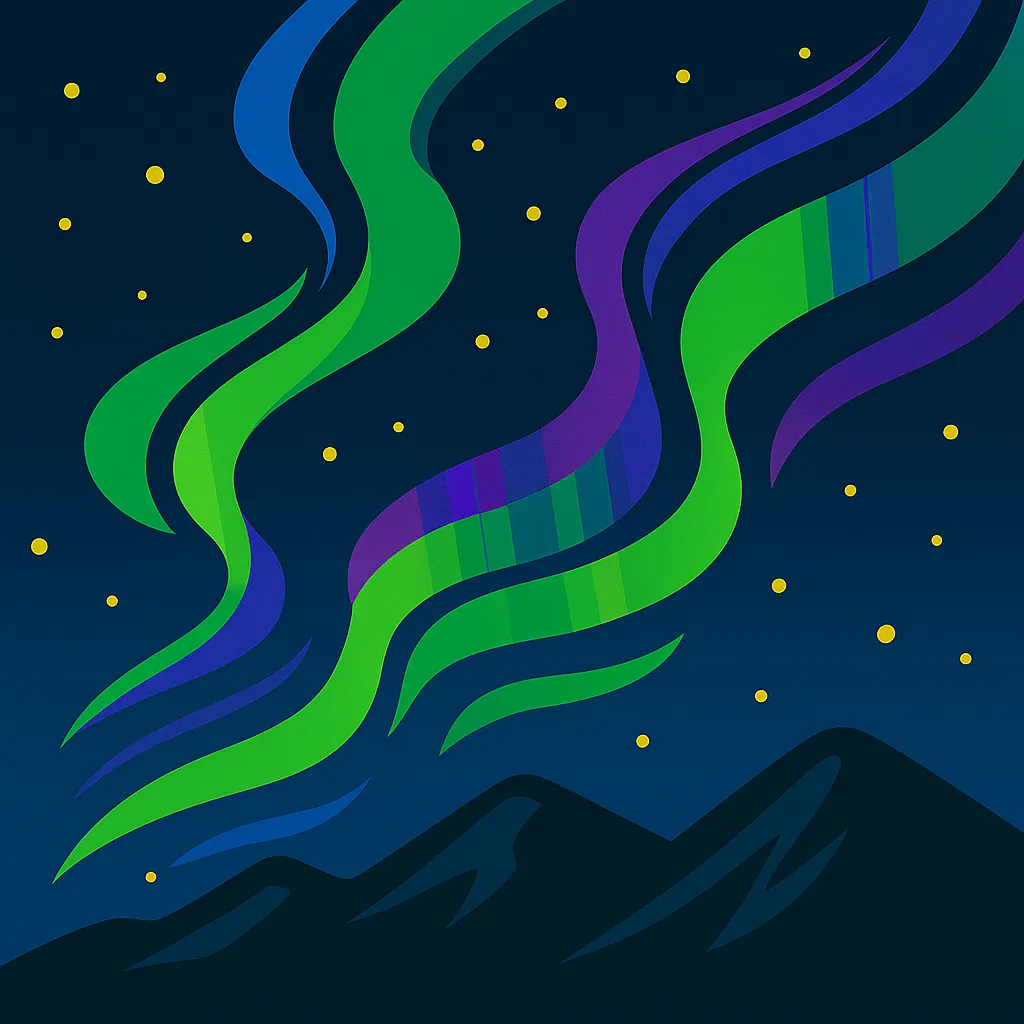 Free Printable Northern Lights Coloring Pages